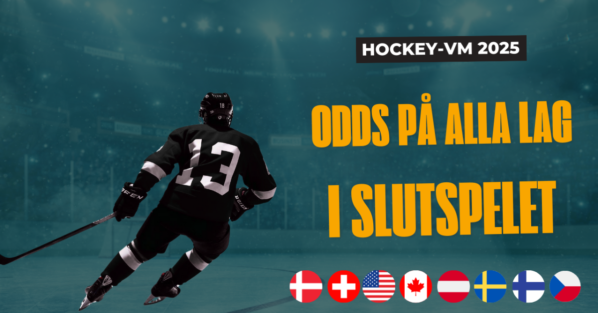 Hockey-VM 2025: Se alla vinnarodds inför slutspelet